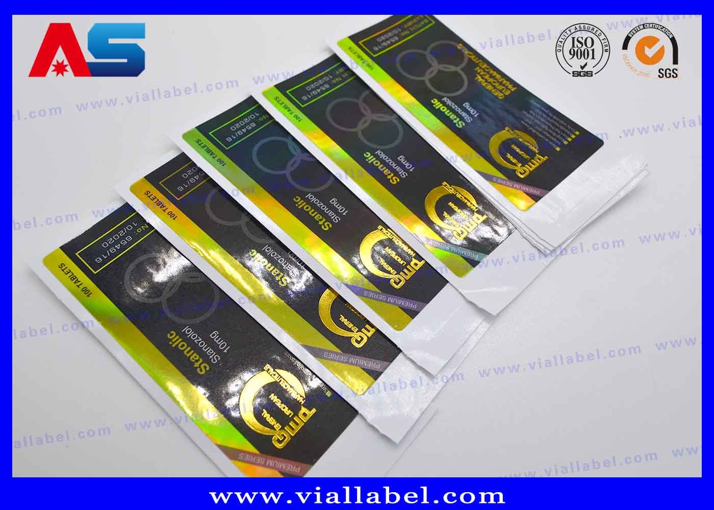 Spartan Lab 10ml Vial Labels Hologram Laser Roll Labels Stickers Glossy ...